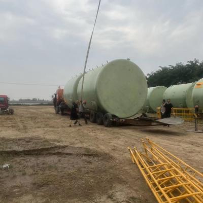 China FRP Hydrogen Peroxide Storage Tank 5000L Industrial Water Treatment Chemical Tank for sale