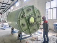 China FRP Chemical Storage Tank 18m3 Corrosion Resistant White Chemistry Mixer for sale