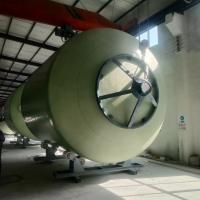 China FRP Chemical Storage Tank 2500mm x 3920mm Caustic Tank for Harmless Treatment for sale