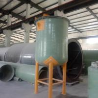 China FRP Chemical Storage Tank 2500mm x 3920mm Caustic Tank for Harmless Treatment for sale