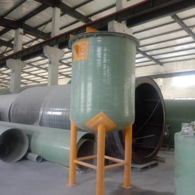 China FRP Chemical Storage Tank 2500mm x 3920mm Caustic Tank for Harmless Treatment for sale