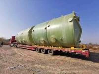 China Industrial Cylindrical FRP Storage Tank 100 PSI Chemical Production Line for sale