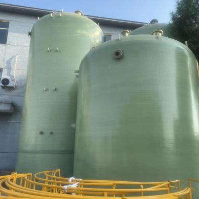 China Alkali Resistant FRP GRP Storage Tank 3200x9000 for Sewage Treatment for sale