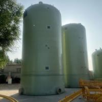 China Cylindrical Antiseptic FRP Storage Tank 2500x5340mm for Chemical Production Line for sale