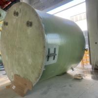 China Cylindrical Antiseptic FRP Storage Tank 2500x5340mm for Chemical Production Line for sale