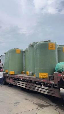 China Vertical FRP Water Storage Tank 2500x6360mm for Wastewater Treatment Easy Installation for sale