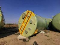 China Cylindrical Large Capacity Vertical FRP Water Tank 2500mm x 7580mm for Water Reservoir for sale