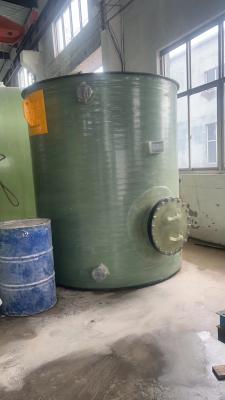 China Cylindrical Large Capacity Vertical FRP Water Tank 2500mm x 7580mm for Water Reservoir for sale
