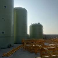 China Vertical Alkali Resistant FRP Water Tank For Water Purification for sale