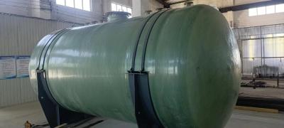 China Horizontal FRP Winding Water Storage Tank 2000x8130mm Chemical Salt Acid for sale