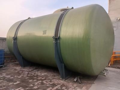 China Filament Winding Fiberglass Chemical Storage Tank 2000mm x 6540mm for Acidic Media for sale