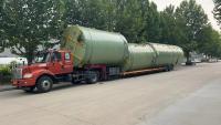 China Filament Winding Fiberglass Chemical Storage Tank 2000mm x 6540mm for Acidic Media for sale