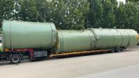 China Filament Winding Fiberglass Chemical Storage Tank 2000mm x 6540mm for Acidic Media for sale