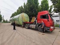 China Filament Winding Fiberglass Chemical Storage Tank 2000mm x 3350mm for Food Brewing for sale