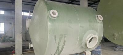 China Filament Winding Fiberglass Chemical Storage Tank 2000mm x 3350mm for Food Brewing for sale