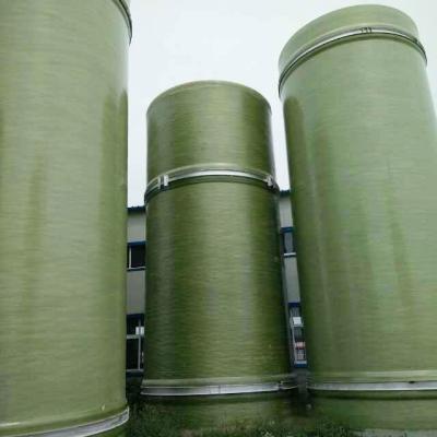 China Antiseptic Durable 1CBM FRP Vertical Tank for Acid Storage Chemical Industry for sale