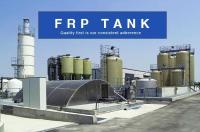 China FRP Vertical Storage Tank 1000mm Green Cross Wound for Chemical Acid Alkali for sale