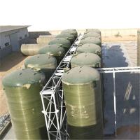 China 2.5CBM FRP Septic Tank Non Toxic Acid Material Storage Light Weight Green for sale