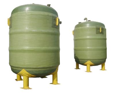 China 2CBM FRP Filament Winding Vacuum Septic Tank HCL Storage Vertical Tank 2000L for sale