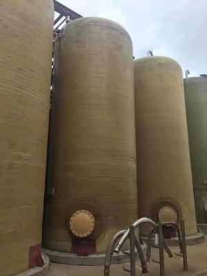 China 3CBM FRP Water Treatment Vessel Filter 3m3 Corrosion Resistant Vertical Tank for sale