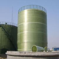 China FRP Chemical Liquid Mixing Tank 6CBM Cylindrical Biogas Septic Tank for sale