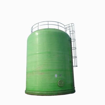 China FRP Water Treatment Fiberglass Chemical Tank 7CBM Plastic Storage Tank 36 inch for sale