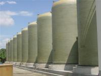 China Industrial Water Treatment 10 CBM FRP Storage Tank Sand Filter Pressure Vessel for sale