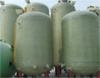 China Industrial Water Treatment 10 CBM FRP Storage Tank Sand Filter Pressure Vessel for sale