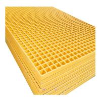 China Fiberglass Walkway Mesh Grating High Strength FRP Deck Flooring 1.2m x 3.0m for sale