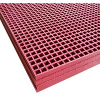 China Fiberglass Walkway Mesh Grating High Strength FRP Deck Flooring 1.2m x 3.0m for sale