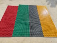 China FRP Molded Grating 100x25mm Fiberglass Floor Grating Mesh 50x50mm for sale