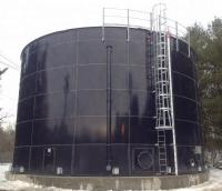 China Methane Gas Storage Tank Biogas Equipment FRP Cylindrical Container for sale