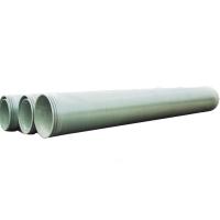 China Cross Wound Smooth FRP Round Tube 150 MPa Tensile Strength Corrosion Resistant Fiberglass Pipe for sale