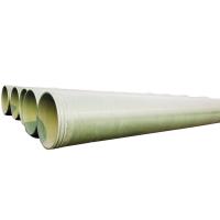 China Cross Wound Smooth FRP Round Tube 150 MPa Tensile Strength Corrosion Resistant Fiberglass Pipe for sale