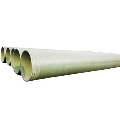 China Cross Wound Smooth FRP Round Tube 150 MPa Tensile Strength Corrosion Resistant Fiberglass Pipe for sale