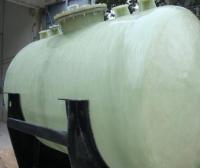 China 10000 Gallon FRP Horizontal Tank for Water Oil Gasoline Acid Alkali Storage for sale