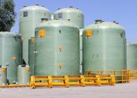 China Anti Septic Cylindrical FRP Storage Tank 10000 Gallon for Acid Storage for sale