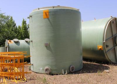 China Industrial Round FRP Septic Tank 5000L Chemical Storage Container Easy Installation for sale