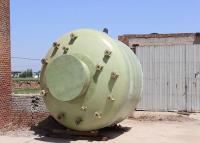 China High Strength 4m3 Frp Industrial Septic Tank Vertical Round Alkali Storage for sale
