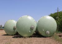 China High Strength 4m3 Frp Industrial Septic Tank Vertical Round Alkali Storage for sale