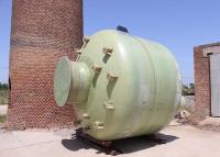 China FRP Chemical Septic Tank Cylindrical Alkali Cross Wound 5000L Storage Container for sale