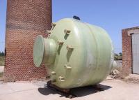 China FRP Chemical Septic Tank Cylindrical Alkali Cross Wound 5000L Storage Container for sale