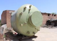 China FRP Cross Wound Cylindrical Vertical Septic Tank Storage 1800mm x 3690mm for sale