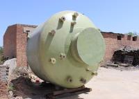 China FRP Cross Wound Cylindrical Vertical Septic Tank Storage 1800mm x 3690mm for sale
