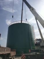 China Filament Winding Vertical Frp Cylindrical Storage Tank Easy Installation for sale