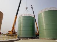China Filament Winding Vertical Frp Cylindrical Storage Tank Easy Installation for sale