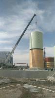 China FRP Water Treatment Storage Tank 16500L Cylindrical Vertical 1820kg Custom Capacity for sale