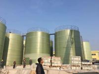 China High Strength 5000 Gallon Cylindrical FRP Storage Tank For Mixer Various Chemistry for sale