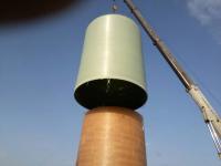China Cylindrical Frp Vertical Mixing Tank Liquid Alkali Resistant Harmless Treatment for sale