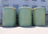 China Filament Winding Round FRP Storage Tank With Excellent Impact Resistance for sale